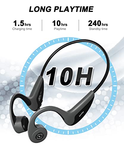 Bone Conduction Headphones, Upgraded Open Ear Headphones Bluetooth ...