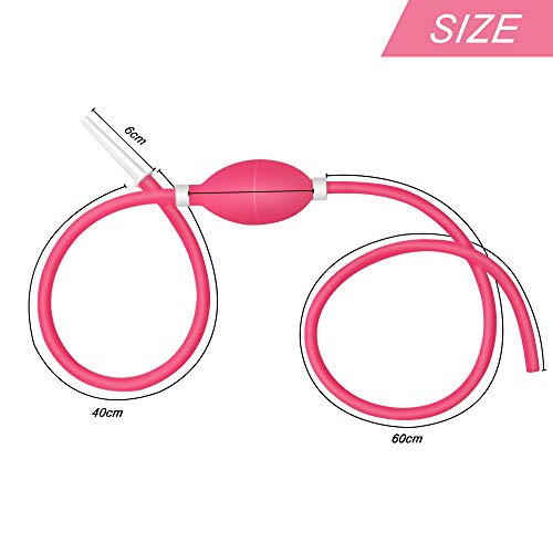 Aixoxo Double Head Enema Squeeze Bulb Backflow Prevention Anal & Vaginal Douche Unlimited ...
