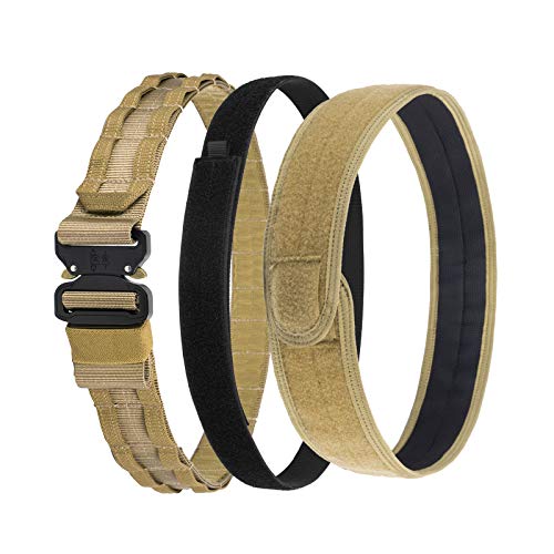 VISMIX Tactical Belt, Quick Release 1.75" MOLLE Battle Belt with Inner ...
