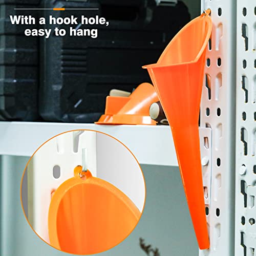 MoKo Car Oil Funnel, 2 Pack Wide Mouth Fuel Funnel, Motorcycle ...