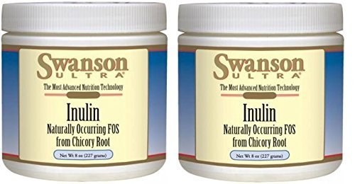 Swanson Ultra Inulin Powder 8 oz (227 grams) (Two Jars each of 8 ounces ...