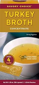Amazon.com : Savory Choice Liquid Turkey Broth Concentrate, 5.1-Ounce ...
