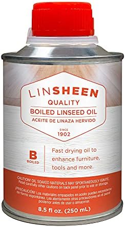LinSheen Boiled Linseed Oil – Fast Drying Flaxseed Wood Treatment to ...