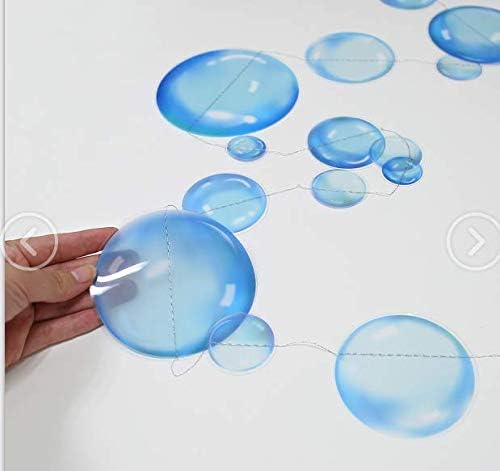 4 Strings Flat Under the Sea Blue Bubble Garlands for Little Mermaid ...