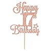 Happy 17th Birthday Cake Topper, Cheers to 17 Years, Hello 17, 17th ...