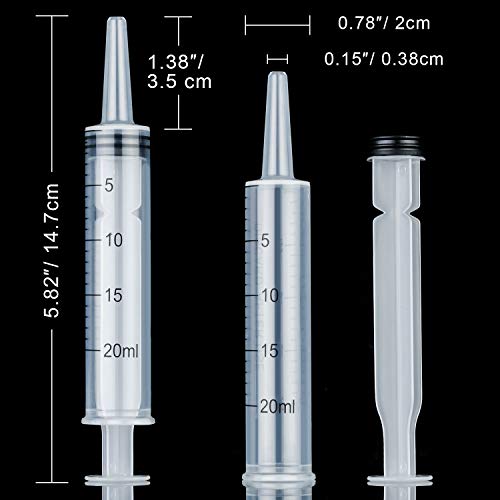 10 Pack Plastic Syringe Liquid Measuring Syringes Without Needle for ...