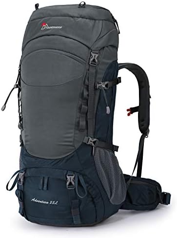 MOUNTAINTOP 55L Hiking Internal Frame Backpack Backpacking for Men with ...