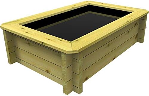 The Garden Timber Company Wooden Fish Ponds 1.5x1m 429mm Height 360L ...