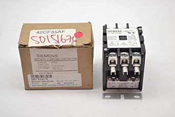 SIEMENS 42CF35AF DEFINITE PURPOSE 3PH 110/120V-AC 7.5/20HP AC CONTACTOR ...