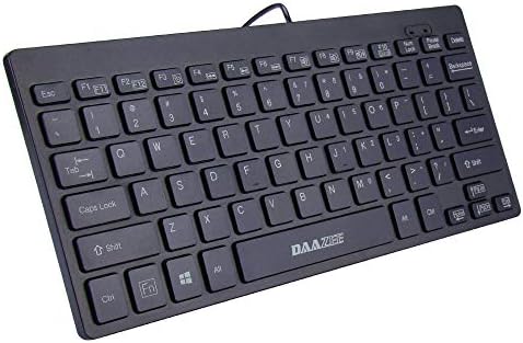 Wired Keyboard Ultra Thin Compact Portable Small Light Chocolate 78 ...