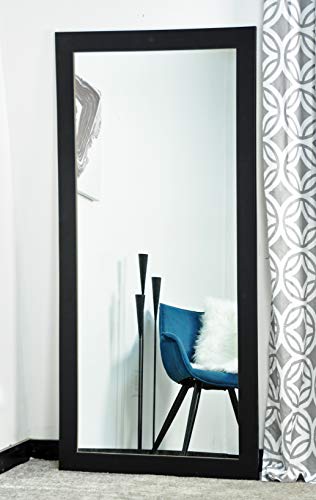 BrandtWorks Full Length Mirror, 71" x 32", Matte Black | Pricepulse