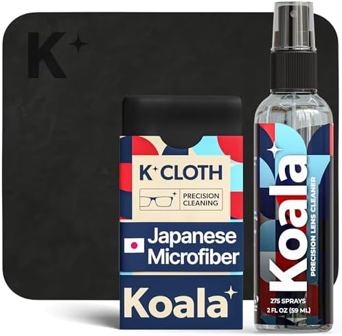Koala Lifestyle Eyeglass Lens Cleaner Spray Kit | (1x) Glasses Cleaner ...