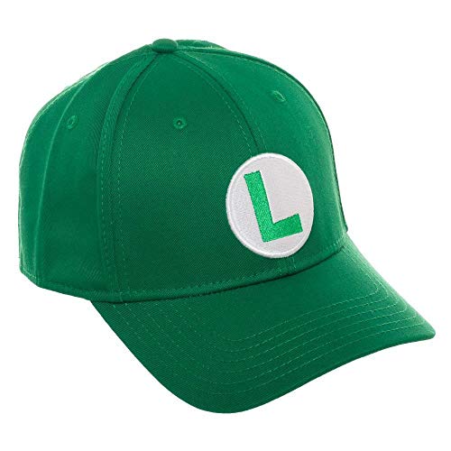 Super Mario Bros Luigi Green Baseball Cap | Pricepulse