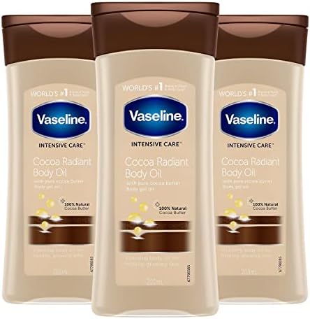 سعر Vaseline Intensive Care Cocoa Radiant Body Gel Oil 200ml x 3 فى ...