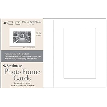 Amazon.com : Photo Insert Note Cards - 48-Pack Paper Picture Frames ...