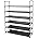 SortWise Shoe Rack 3-Tier, 18 Pairs Shoe Storage Organizer Unit ...