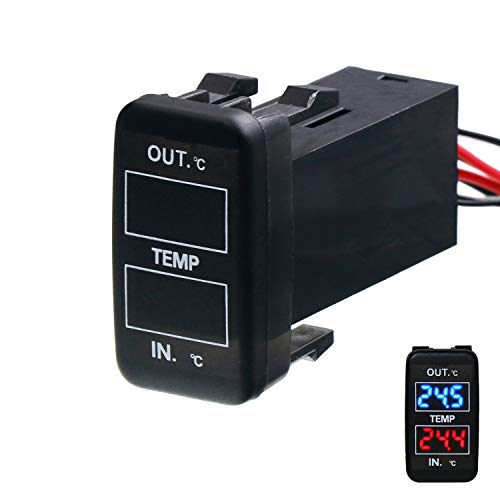 Car Internal and External Temperature Display, Fahrenheit Temperature ...