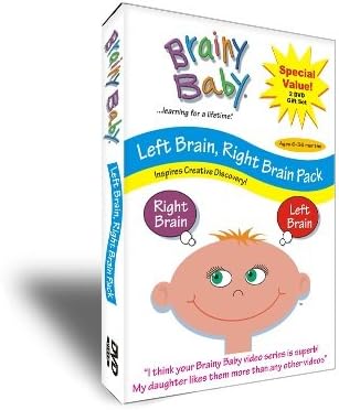 Brainy Baby: Left Brain/Right Brain Pack - 2 DVD Gift Set Compatible ...
