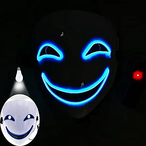 Black Bullet Kagetane Hiruko Mask LED Halloween Mask LED Light Up ...