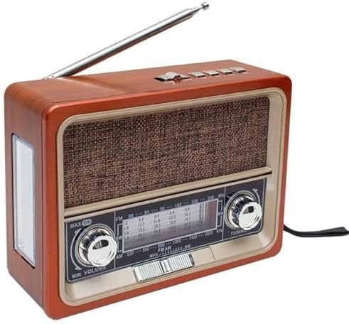 سعر Retro Rechargeable Radio with Bluetooth Speaker Side Light Signal ...