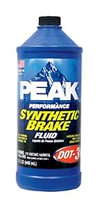 Amazon.com: PEAK PBF032D3-02 DOT-3 Brake Fluid - 32 oz.: Automotive