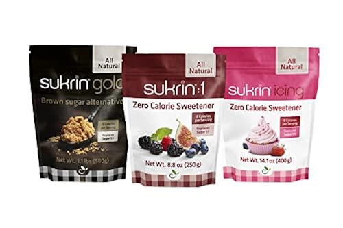 Sukrin Sweetener Variety Pack - Low Calorie and Low Carb - Keto ...