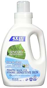 Amazon.com: Seventh Generation Natural 4X Laundry Detergent Free ...