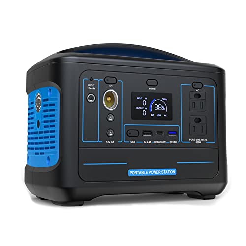 Telituny Portable Power Station - 600W 110V 540WH 150000mAh Backup ...