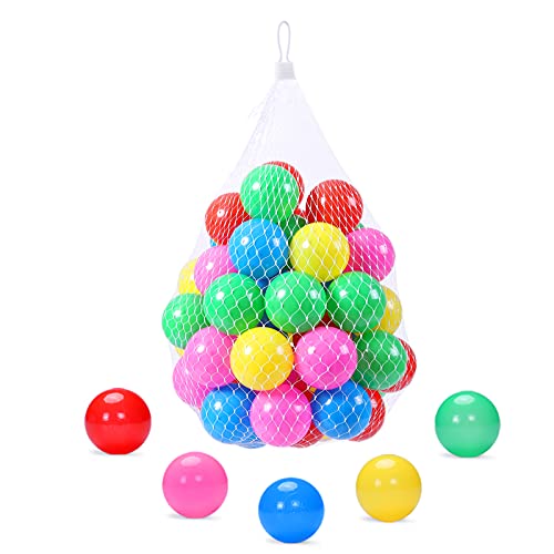 COLOBOBO Play Ball Pool Pit Balls for Kids - Plastic 2.36inches Balls ...