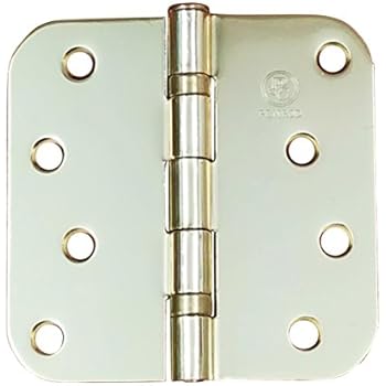 Penrod Door Hinges - Bright Brass - Ball Bearing 4 inch with 5/8 inch ...