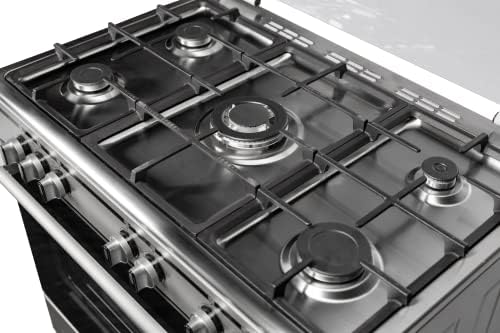 Terim TERFL71200S, 90 cm Gas Cooking Range, 5 Gas Burners With Cast ...