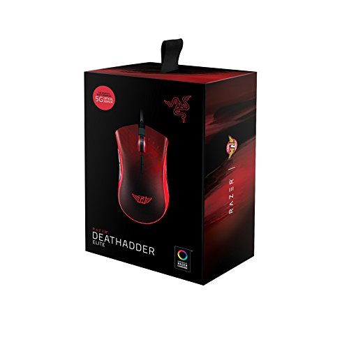 Razer DeathAdder Elite Gaming Mouse SKT T1 Edition: 16,000 DPI Optical ...