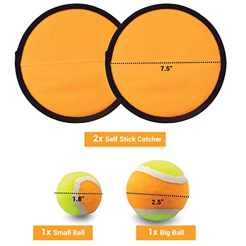 Mayershop Velcro Paddle Ball Catch Set - Toss and Catch Ball Set ...