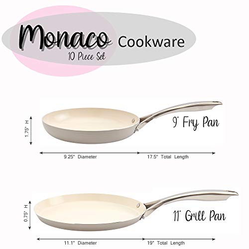 Denmark Tools For Cooks 10-Piece Monaco Nonstick Aluminum Cookware Set ...