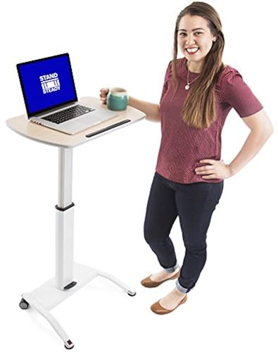 Stand Steady Tilting Mobile Podium | Height Adjustable Laptop Stand ...