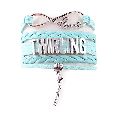 Buy Infinity Love Baton Twirling Bracelet (Sky) - Twirling Jewelry ...