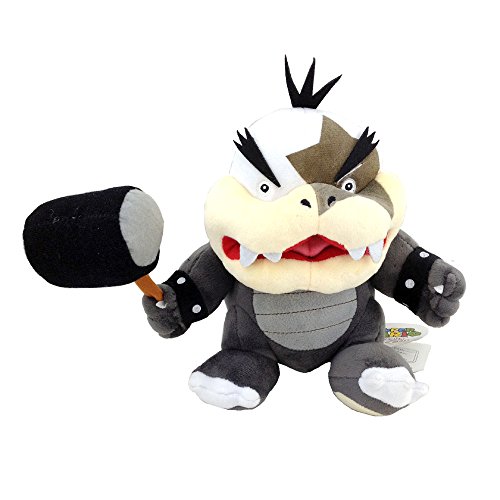 Buy Super Mario Bros Morton Koopa Jr. with Hammer Soft Plush Toy Koopalings Bowser Doll Kids 7.5 ...
