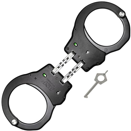 ASP Ultra Double-Locking Hinged Handcuffs, Forged Aluminum Restraints ...