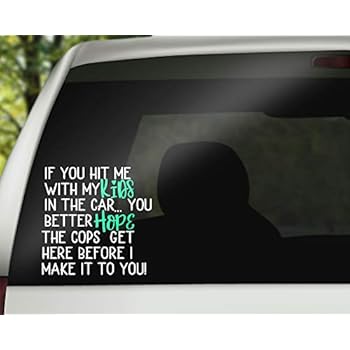 Amazon.com: Dabbledown Decals Kids Up In This Bitch White Version Car ...