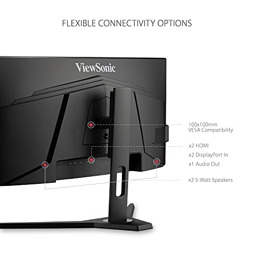 ViewSonic OMNI VX3418-2KPC 34 Inch Ultrawide Curved 1440p 1ms 144Hz ...