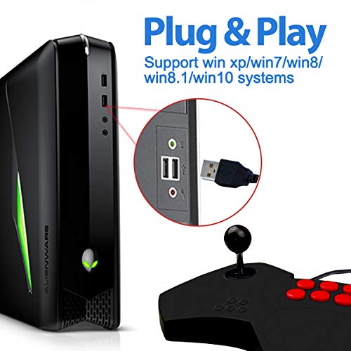 Arcade Fight Stick PC fightstick Multi-Function Joystick for PS3 Switch ...