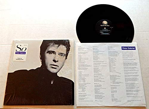 - Peter Gabriel SO - Geffen Records 1986 - USED Vinyl LP Record - 1986 Pressing GHS 24088 IN ...