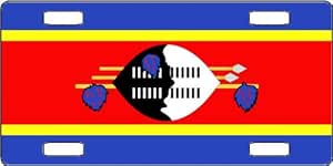 Amazon.com: Swaziland Flag Vanity License Plate: Automotive