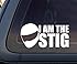 Amazon.com: I Am the Stig - Die cut White Vinyl Sticker / Decals ...