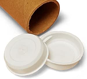 Amazon.com : Plastic Tube End Caps for Cardboard Tubes 2 1/2 ...