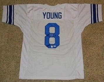 Autographed Steve Young Jersey - Byu Cougars #8 White Throwback Ja ...