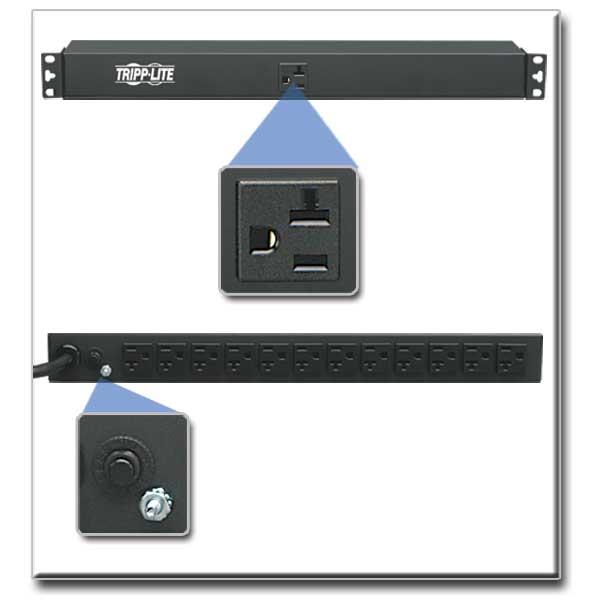 Amazon.com: Tripp Lite Basic PDU, 20A,13 Outlets (5-15/20R), 120V, 5 ...
