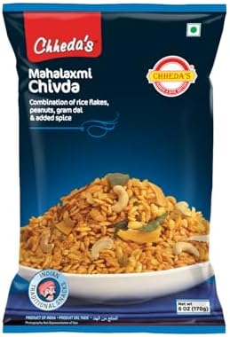 Chheda's Mahalaxmi Chivda 170g | Authentic Indian Namkeen | Crunchy & Light Snack Mix ...