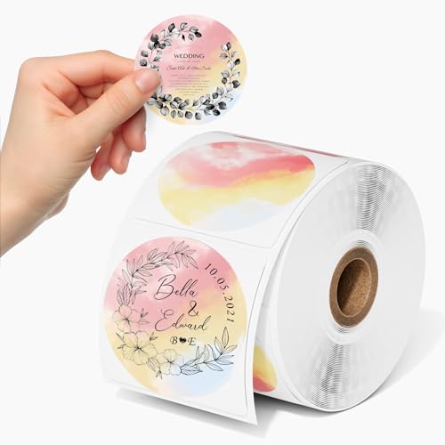 Phomemo 2 Color Circle Thermal Label Self Adhesive Round Sticker Phomemo 2 Color Circle Thermal Label Self Adhesive Round Sticker