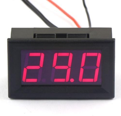 DC Digital Thermometer, 12V Temperature Gauge -50~110°c Embedded Temp ...